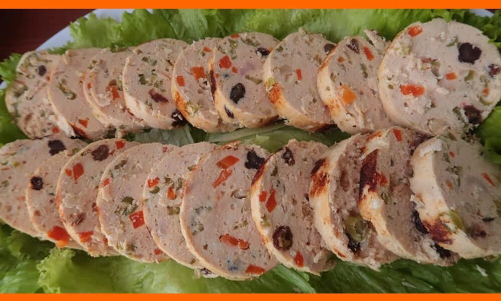 Delicioso rollo de pollo relleno de jamón y queso para sorprender en la ...